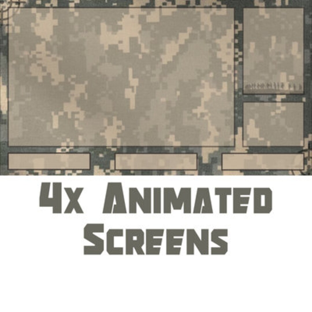 X4 Animated Overlays Camo / Army Theme - Etsy