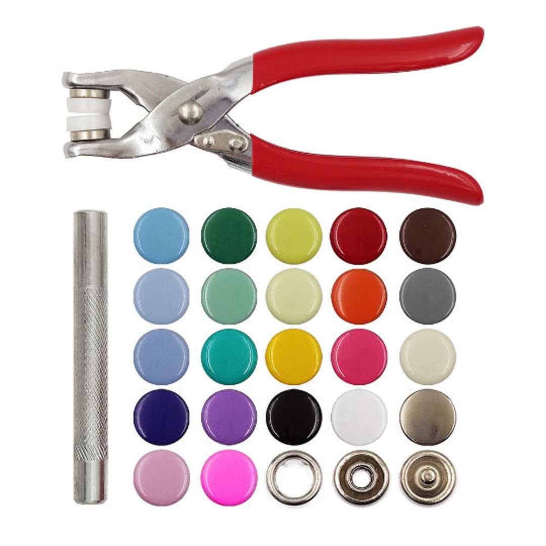 50pcs 9.5mm 11mm Metal Prong Snap Button Solid Press Prong Fasteners ...