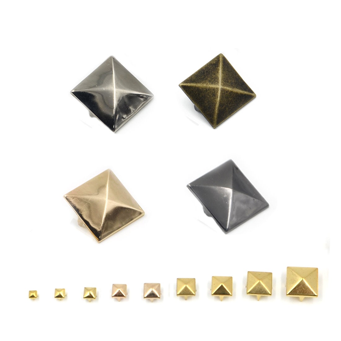 100pcs 4 Claw Pyramid Studs Rivets Spike Nailheads - Etsy
