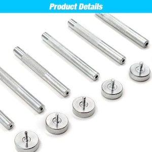 1 Set 2-25mm Eyelet Set Tool Handmade Metal Eyelets Grommet ...