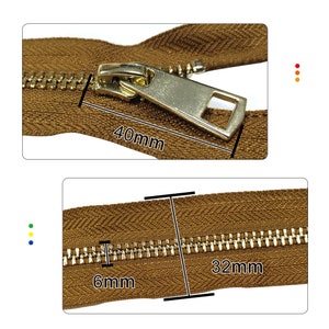 Metal Teeth Zipper 5# Colorful High Quality Open-end Auto Lock Gold ...
