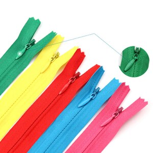 10pcs/pack 28cm 35cm 40cm 45cm 50cm 55cm 60cm 3# Invisible Zipper Nylon ...