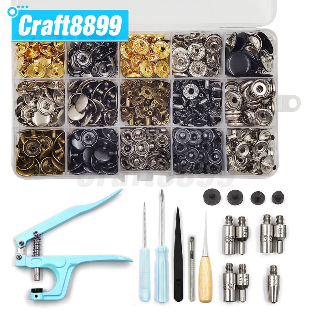 Metal Button Snaps With Fastener Snap Installation Pliers Snap ...