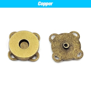 10sets/lot 10mm-18mm Magnetic Buttons DIY Magnet Snaps Purse Clasp ...
