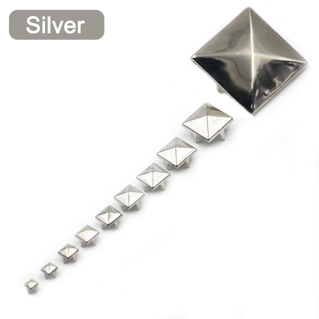 100pcs 4 Claw Pyramid Studs Rivets Spike Nailheads - Etsy