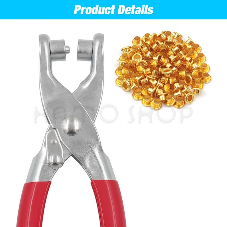 1 Set Grommet Eyelet Plier Set, Eyelet Hole Punch Pliers Kit With ...