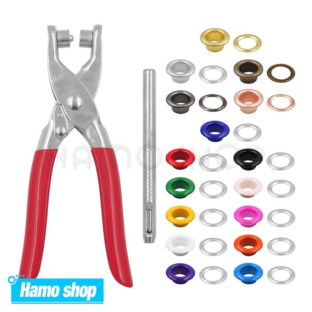 1 Set Grommet Eyelet Plier Set, Eyelet Hole Punch Pliers Kit With ...