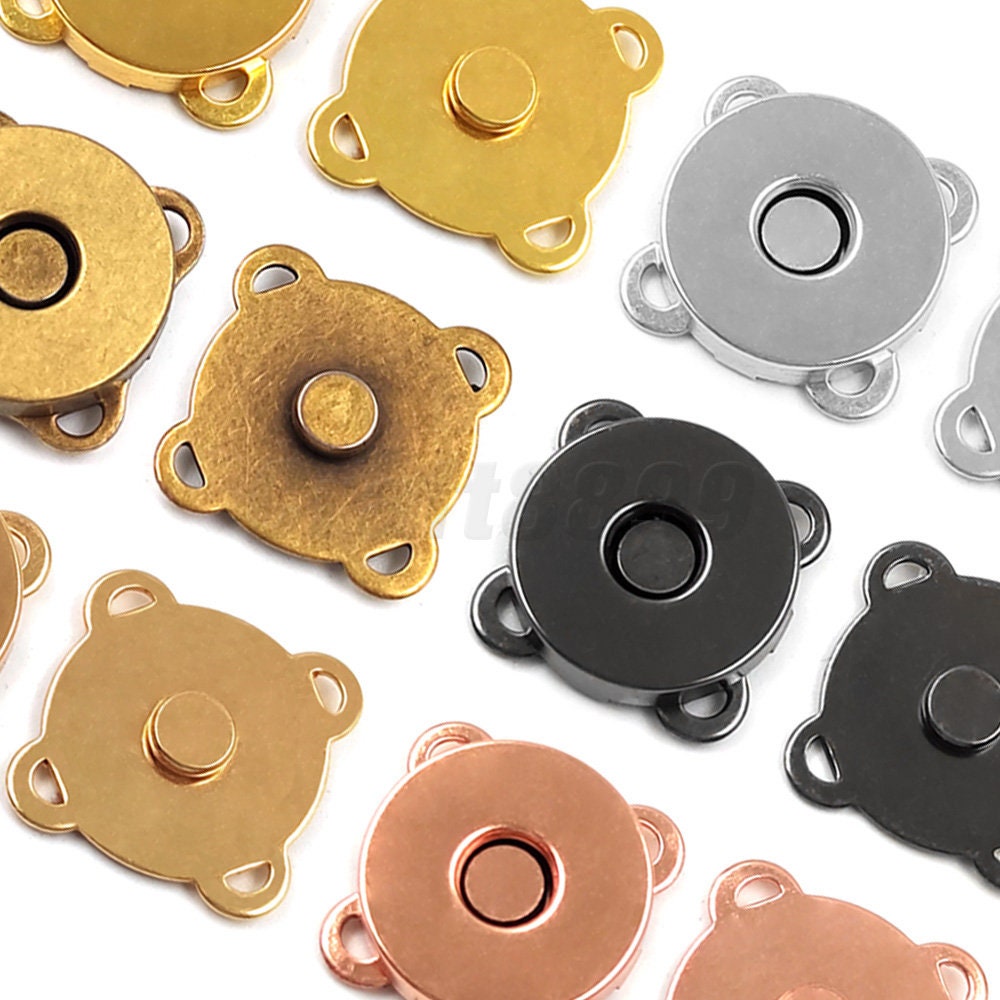 10sets/lot 10mm-18mm Magnetic Buttons DIY Magnet Snaps Purse - Etsy