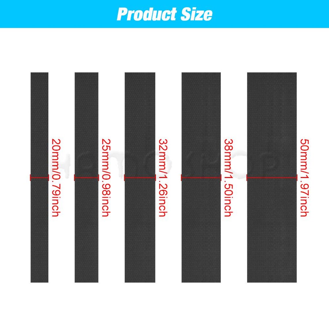 20mm-50mm 6 Meters Cotton Webbing Strap Canvas Ribbon Belt Bag Webbing ...