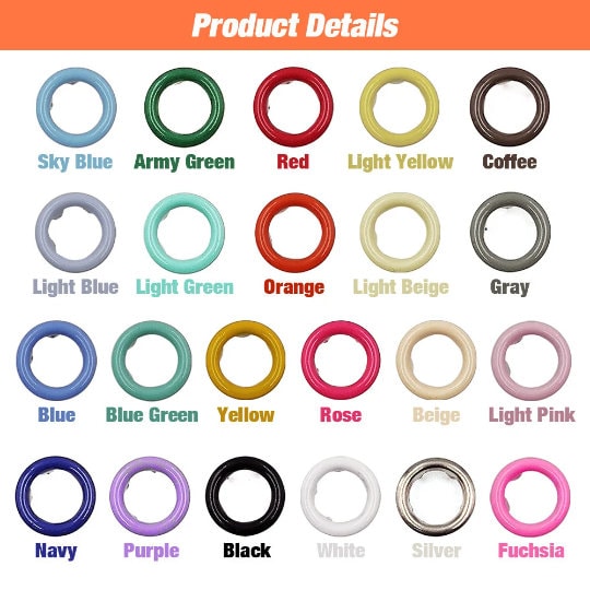 50pcs 9.5mm Metal Prong Snap Button Hollow Press Prong - Etsy