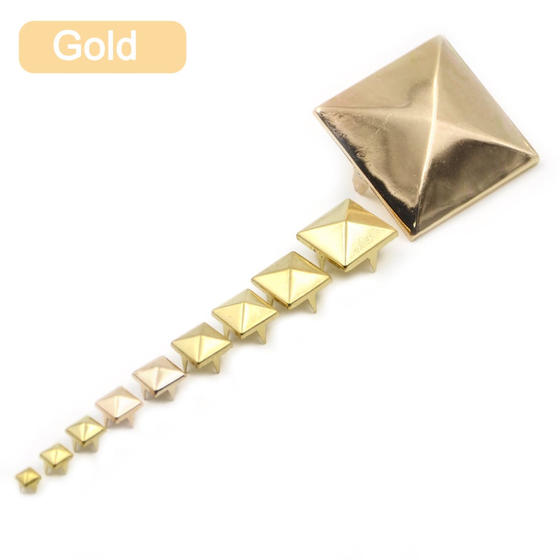 100pcs 4 Claw Pyramid Studs Rivets Spike Nailheads - Etsy