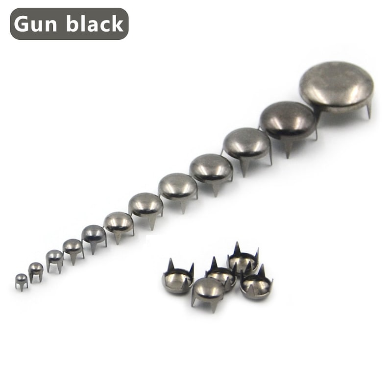 100pcs 2.5-16mm Round Dome Rivets Spike Studs Spots Nailhead - Etsy