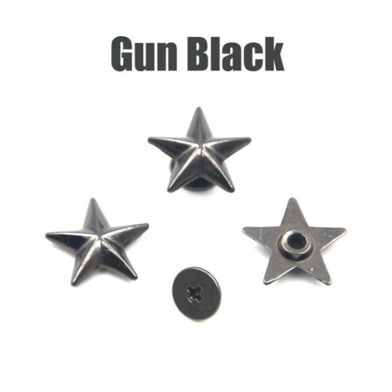Metal Star Rivets Studs Rivet Spikes Spot Buttons Fasteners for Leather ...