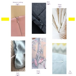 10pcs/pack 28cm 35cm 40cm 45cm 50cm 55cm 60cm 3# Invisible Zipper Nylon ...