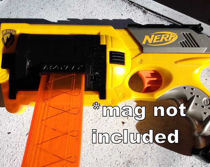 LOKI Nerf MAYFLY W/nightingale Wheels Talon Mag-fed Nerf Maverick Foam Dart Blaster - Etsy