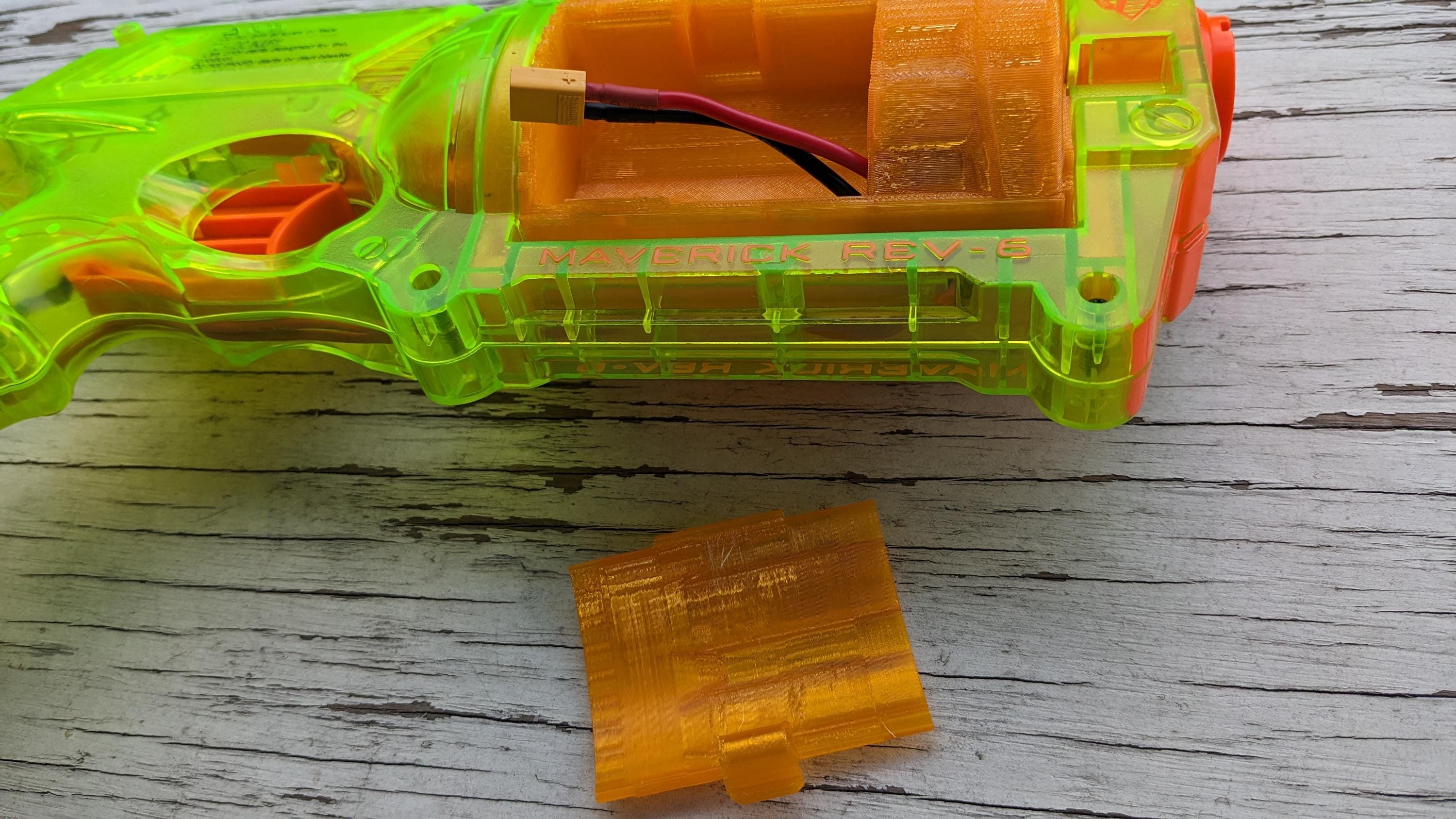 Nerf MAYFLY - Maverick Talon Mag-fed Flywheel Conversion Toy Foam Dart ...