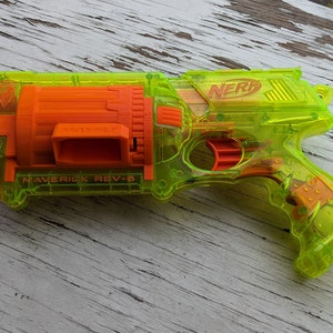 LOKI Nerf MAYFLY W/nightingale Wheels Talon Mag-fed Nerf Maverick Foam Dart Blaster Sonic - Etsy