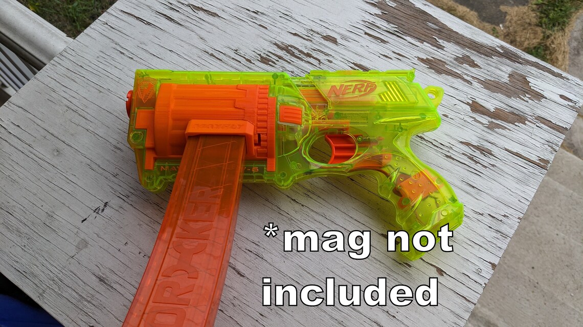 LOKI Nerf MAYFLY W/nightingale Wheels Talon Mag-fed Nerf Maverick Foam Dart Blaster Sonic - Etsy