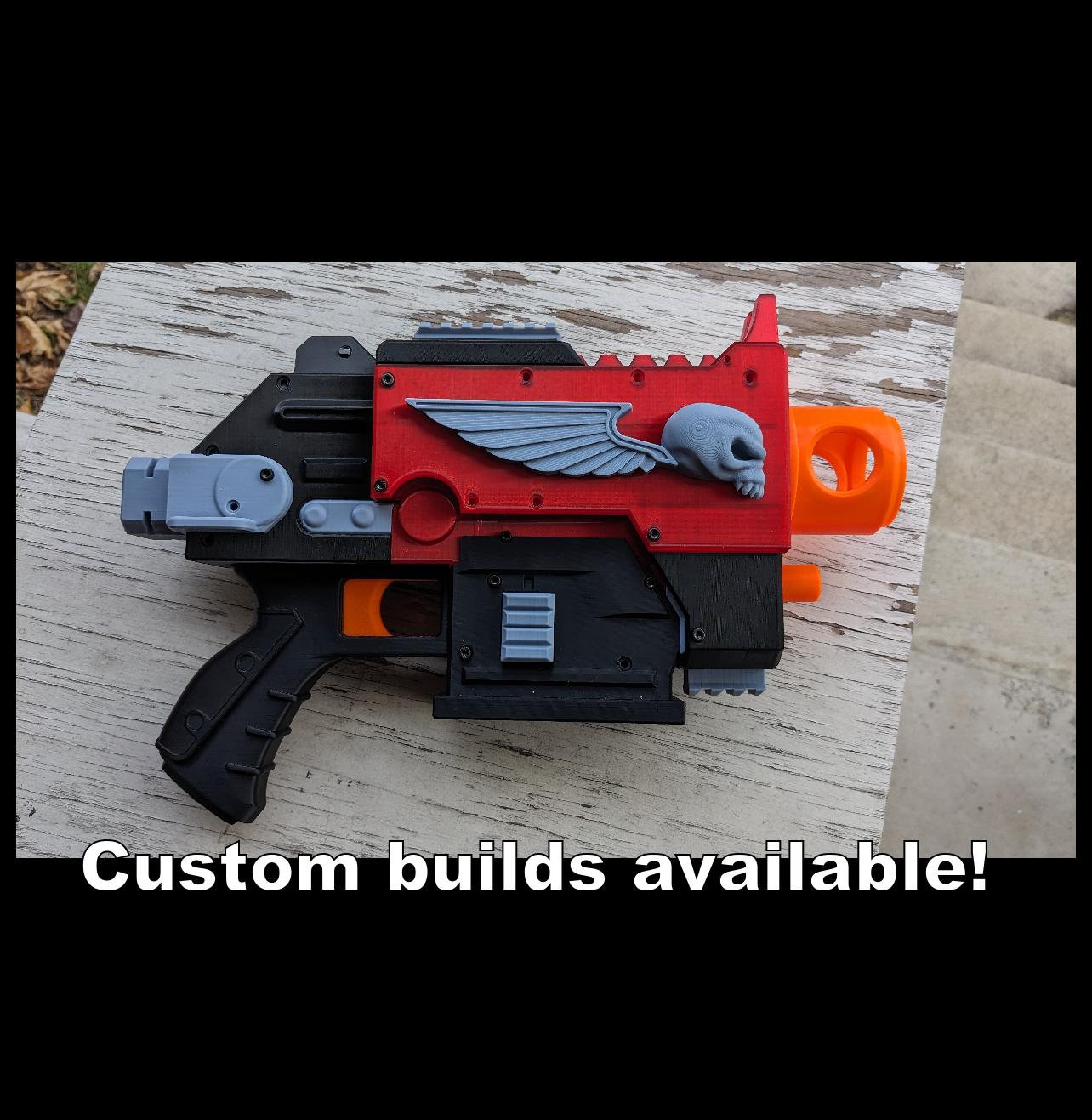 Toy Foam Dart Blaster BOLT Pistol by Fowler Concepts Full Auto (WH40K ...