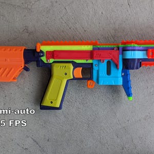 Larger Nerf Gryphon Foam Dart Toy Blaster 115-165 FPS Prebuilt ...