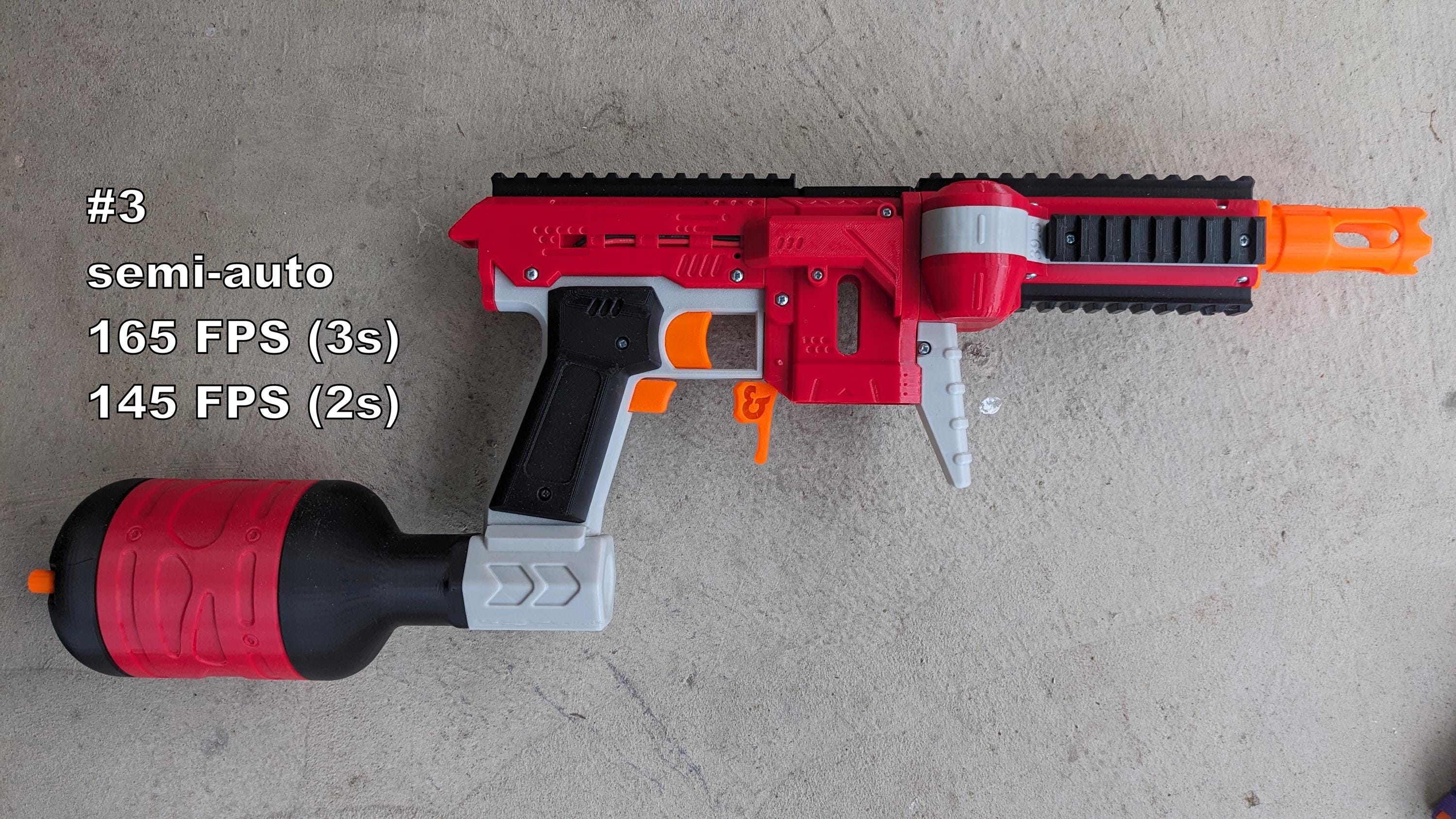 Larger Nerf Gryphon Foam Dart Toy Blaster 115-165 FPS Prebuilt ...