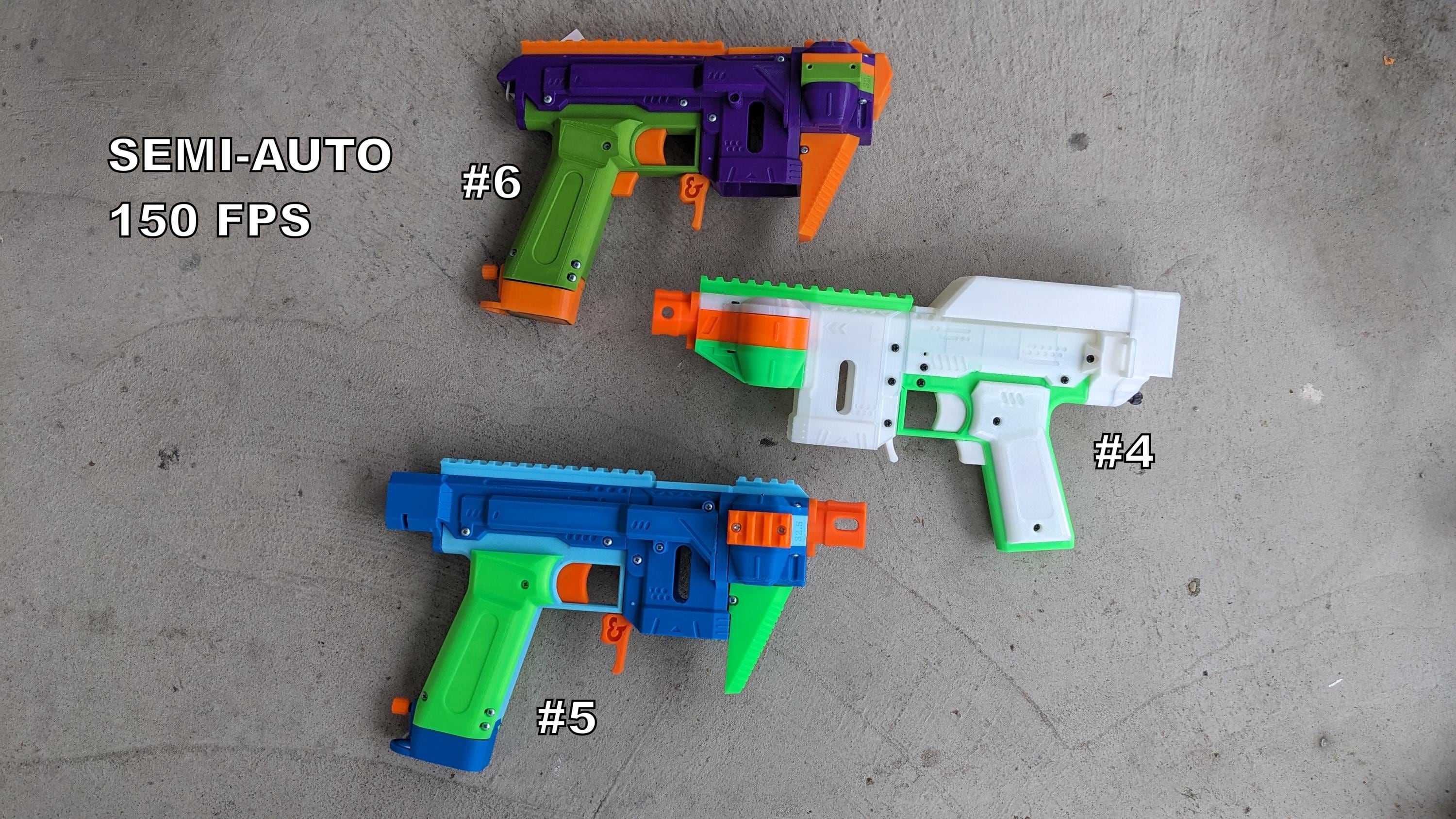 Compact/mini Nerf Gryphon Toy Foam Dart Blaster 115-200 FPS Prebuilt ...