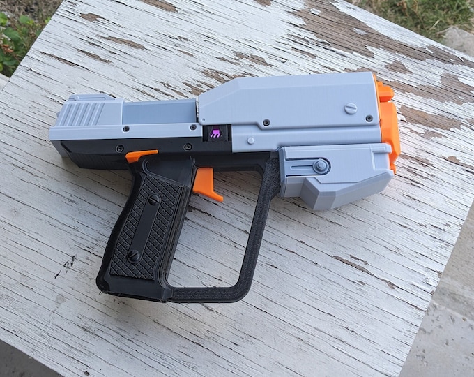 Halo M6 Magnum Full Auto Flycore Nerf Half Dart Blaster - Etsy