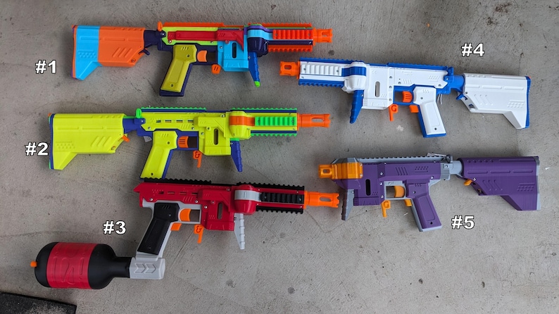 Larger Nerf Gryphon Foam Dart Toy Blaster 115-165 FPS Prebuilt ...
