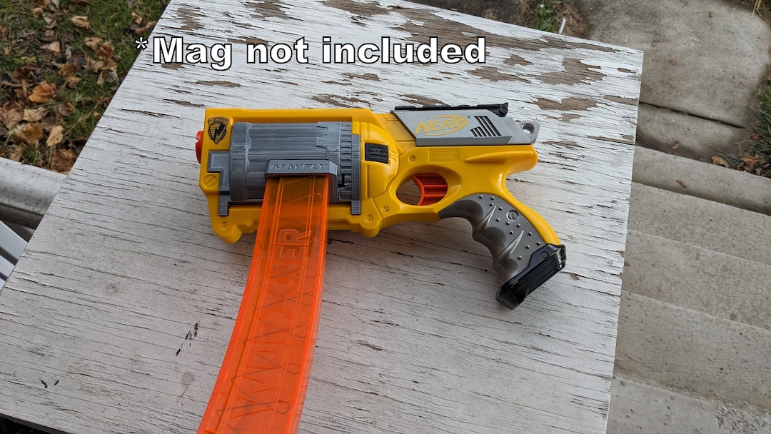 LOKI Nerf MAYFLY W/nightingale Wheels Talon Mag-fed Nerf Maverick Foam Dart Blaster - Etsy