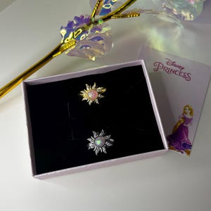 Tangled Rapunzel Sun Ring Gold Plated Steel Ring, Rapunzel Ring ...