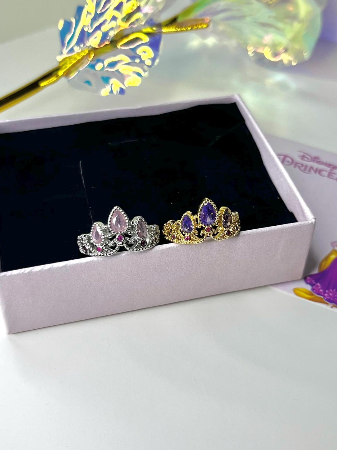 Tangled Rapunzel Crown Ring Gold Plated Steel Ring, Rapunzel Ring ...