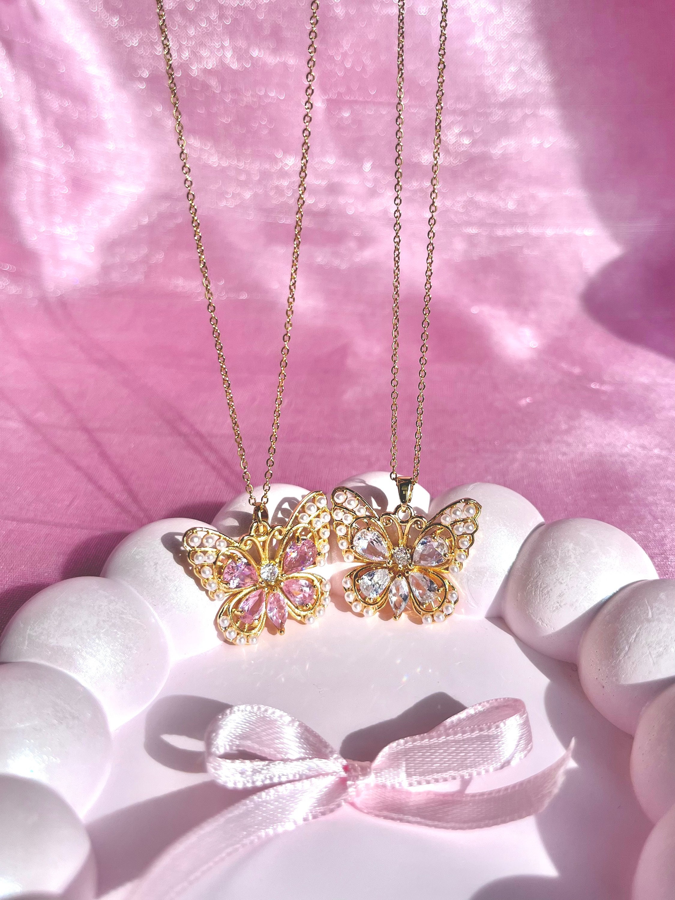 Fairytopia Elina Butterfly Necklace, Mariposa Necklace, Fairytopia Pendant, Gold Plated, Best ...