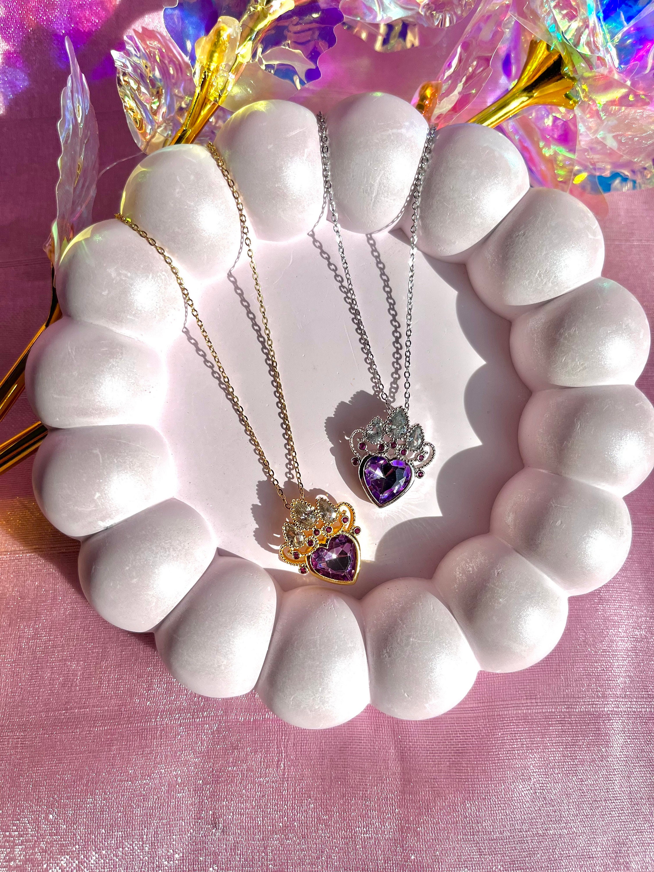 Tangled Rapunzel Crown Necklace Gold Plated Brass Necklace, Rapunzel ...