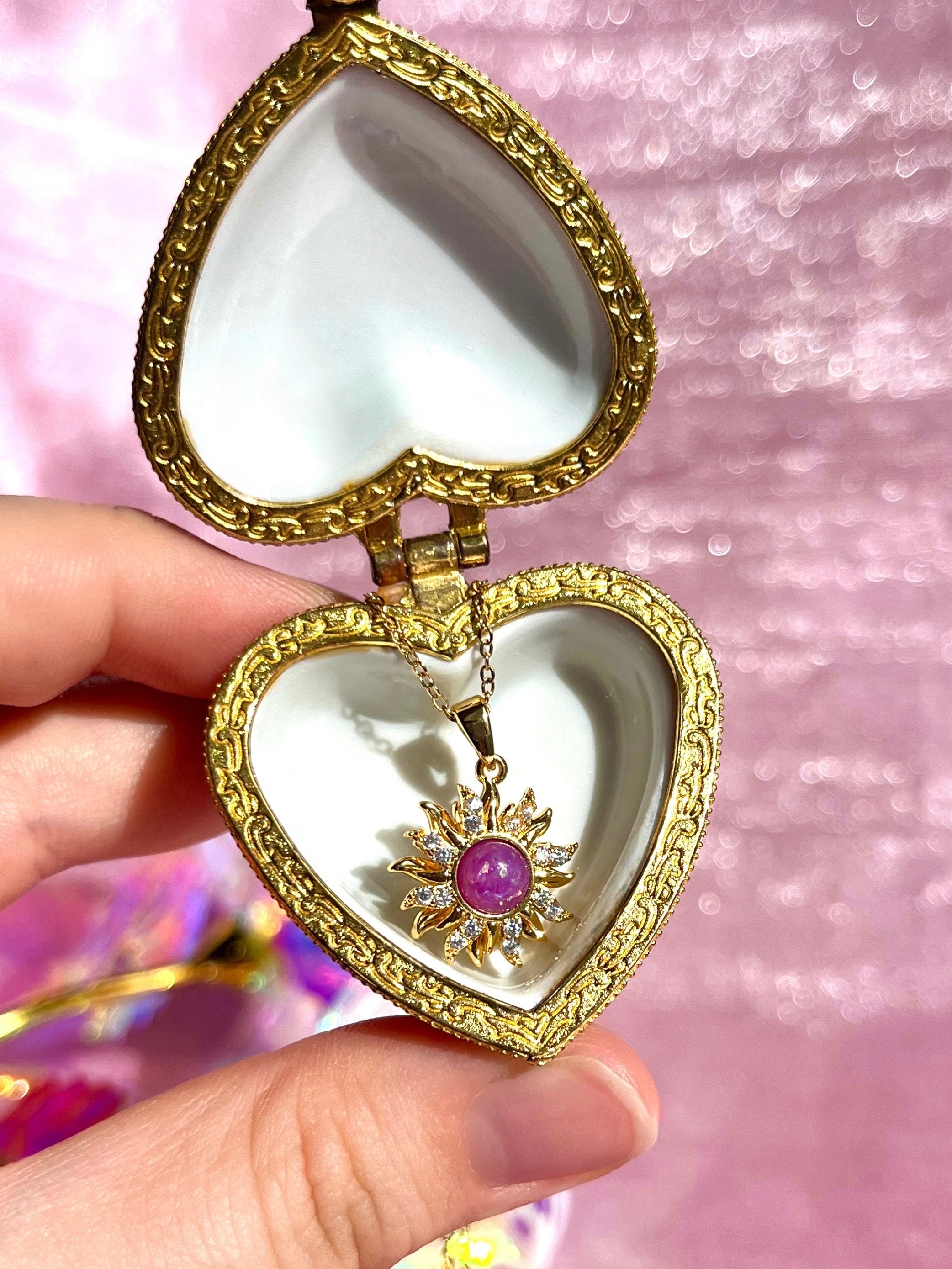 Tangled Rapunzel Sun Necklace Gold Plated Steel Necklace, Rapunzel ...