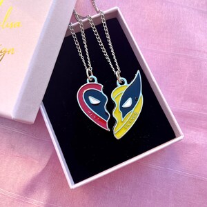 Deadpool and Wolverine Necklace Bff - Etsy
