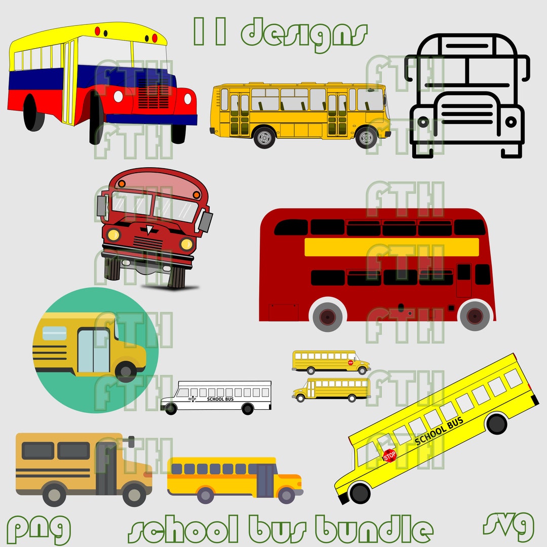 School Bus Svg Bundle School Bus Png Bundle School Bus Svg - Etsy
