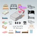 Bed Svg Bedroom Bed Svg Bed Cricut Svg Bed Clipart Svg Bed Vector Svg ...
