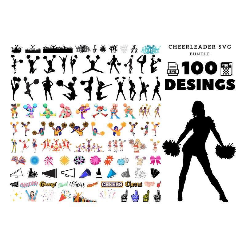 Cheerleading Svg - Etsy
