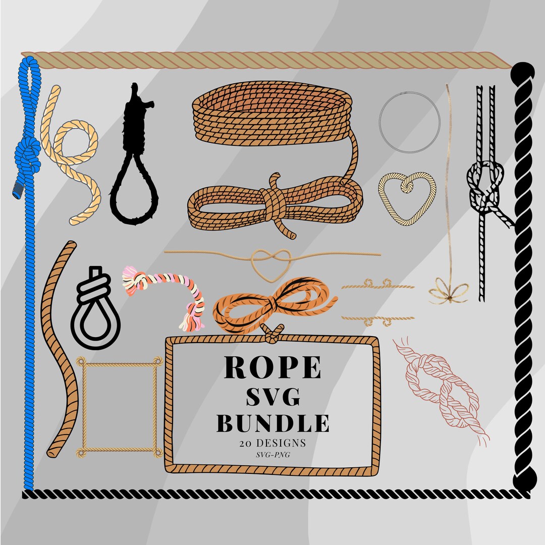 Rope Svg Rope Png, Rope Clipart, Rope Vector, Rope Cut Files, Rope Svg ...