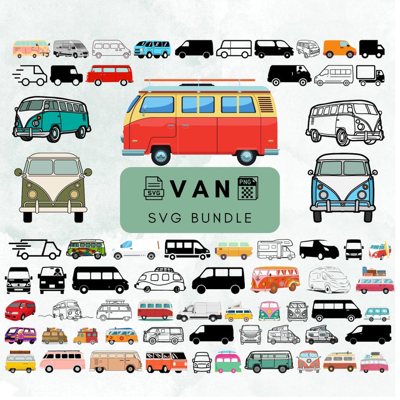 Van Svg,van Png,van Svg Bundle,truck Svg Bundle,car Svg Bundle,camper ...