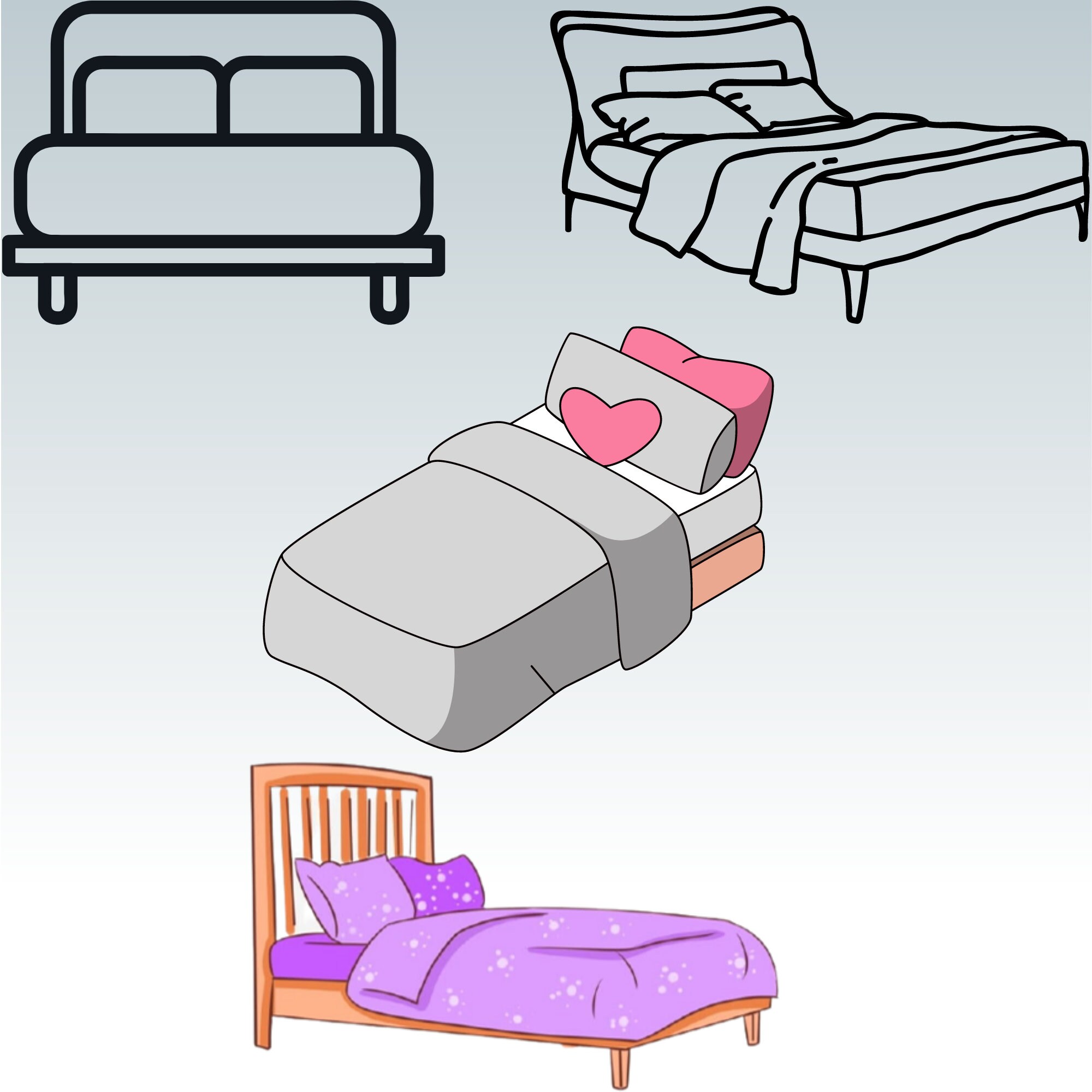 Bed Svg Bedroom Bed Svg Bed Cricut Svg Bed Clipart Svg Bed Vector Svg ...