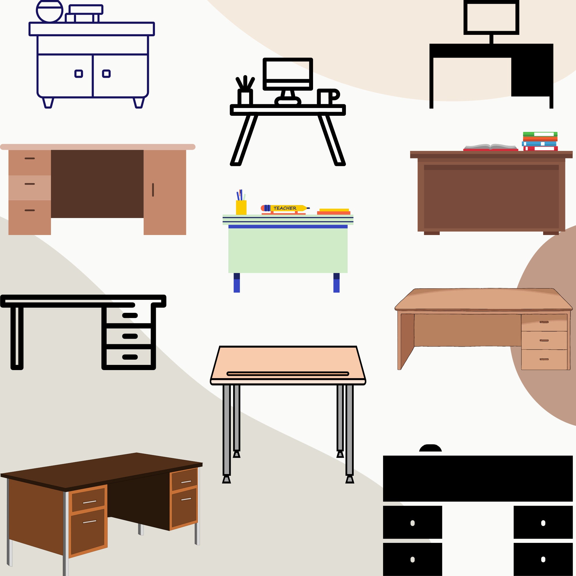 Desk Svg ,desk Png,desk Svg Bundle - Etsy