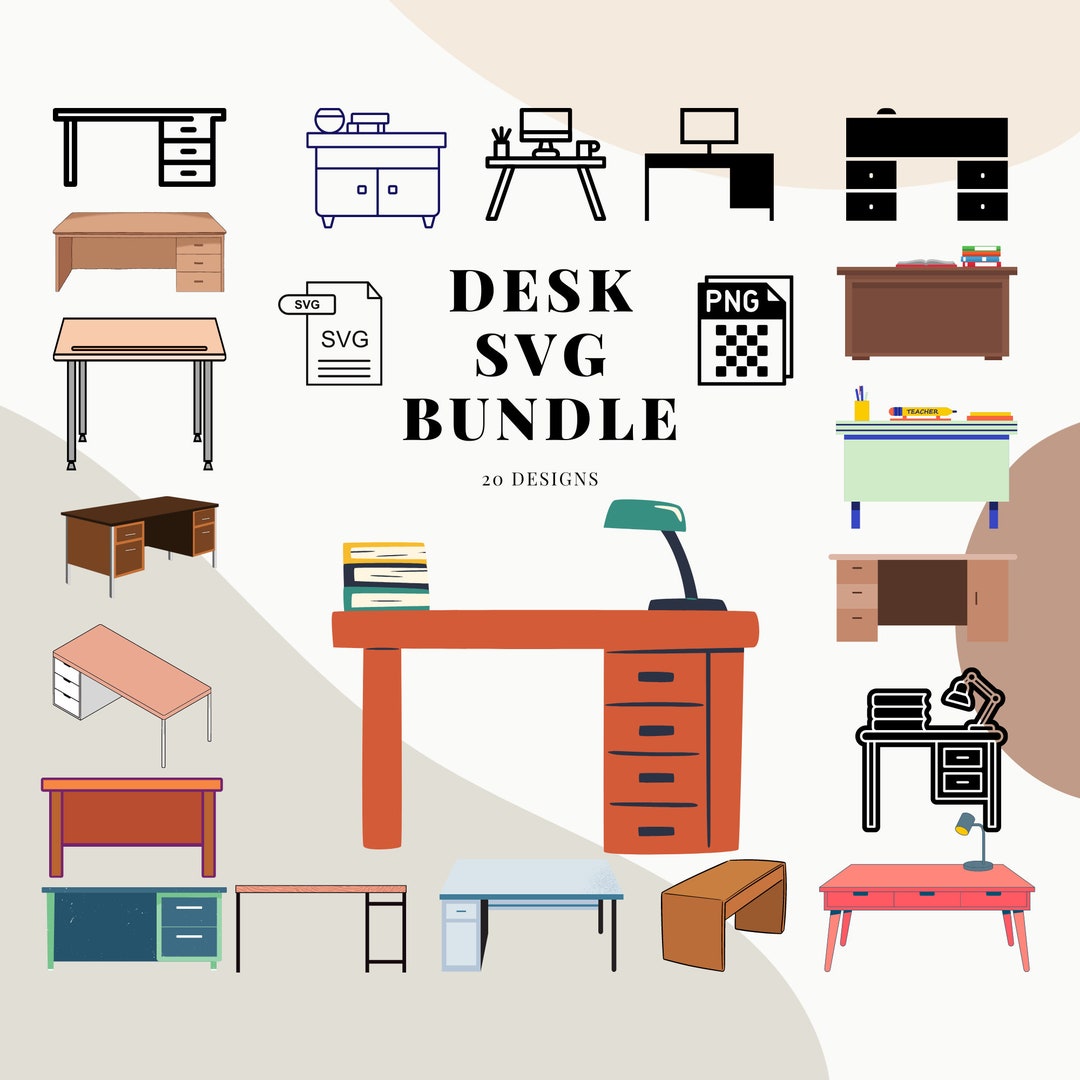 Desk Svg ,desk Png,desk Svg Bundle - Etsy