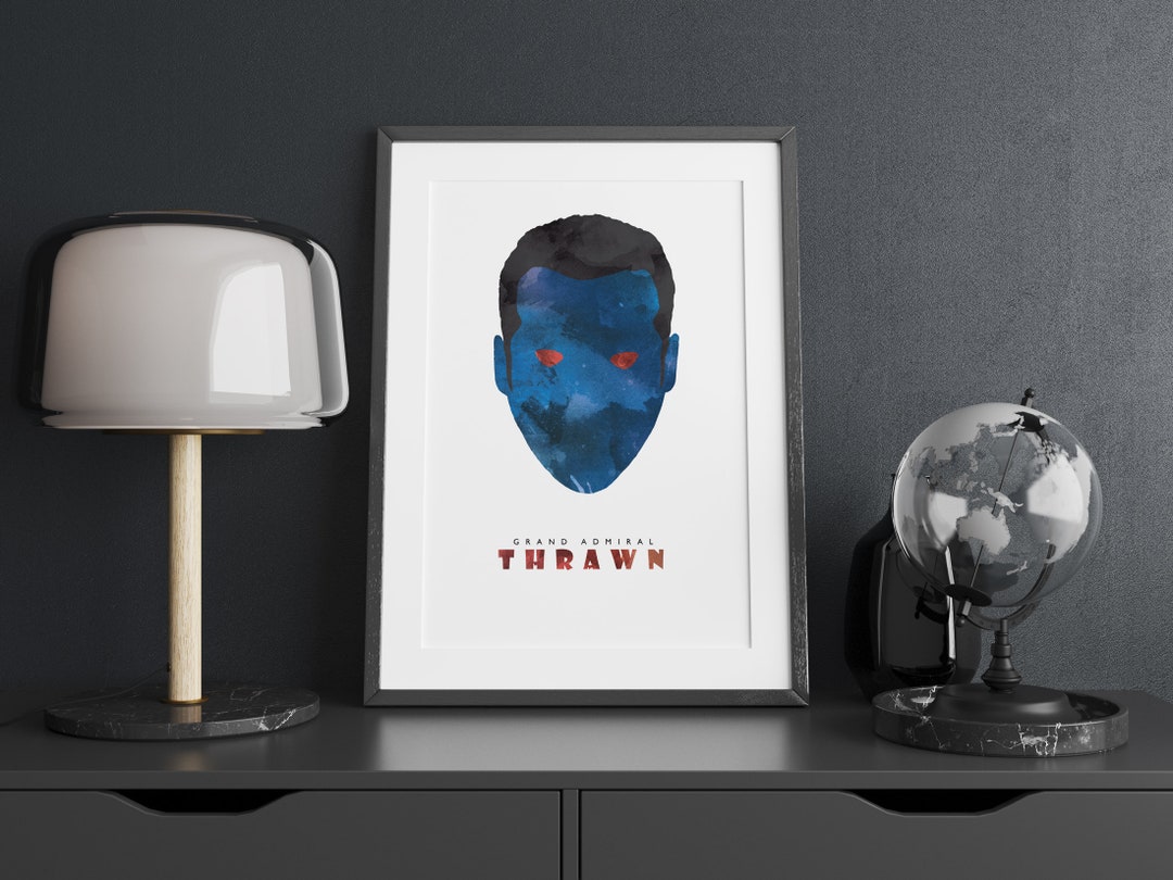 DIGITAL Grand Admiral Thrawn Portrait, Star Wars, Poster, Galactic ...