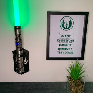 Custom 3D Printed Lightsaber Display Stand | Wall Mount for Star Wars ...