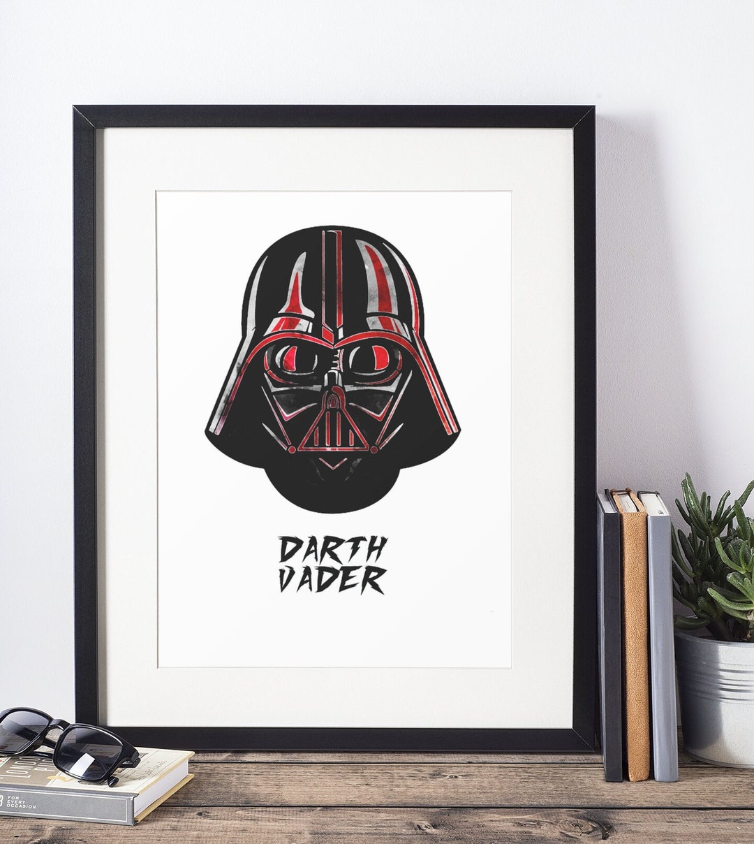 Darth Vader Poster, Star Wars Fan Art Print, Movie Wall Decoration, Sci ...