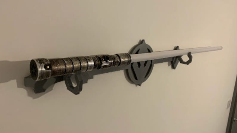 Custom 3D Printed Lightsaber Display Stand | Wall Mount for Star Wars ...