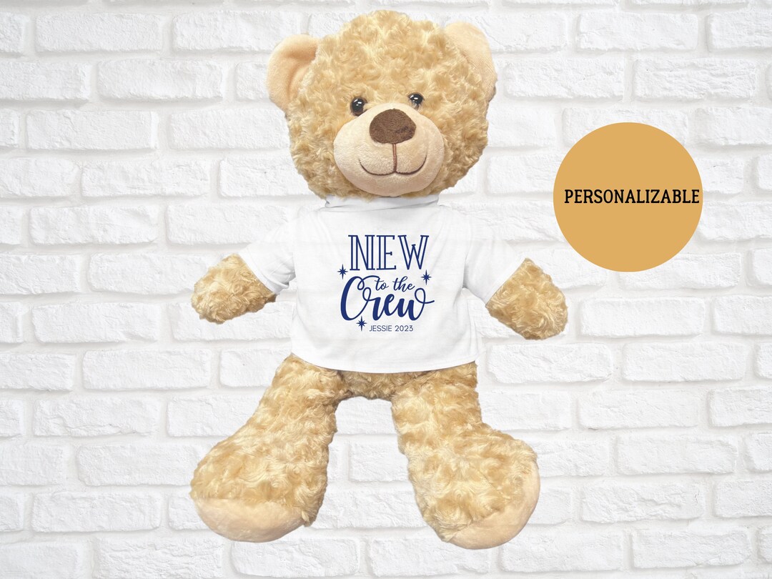 Newborn Baby Teddy Bear New to the Crew Bear Plush Infant - Etsy