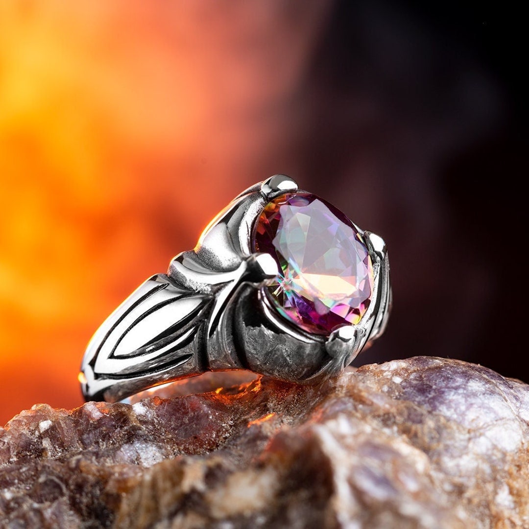 Color Changing Mystical Topaz Gemstone Ring 925 Sterling - Etsy