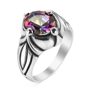 Color Changing Mystical Topaz Gemstone Ring 925 Sterling - Etsy